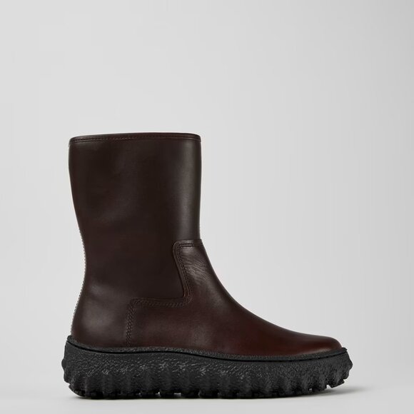 Camper | Shoes | Camper Womens Ground Michelin Dark Brown Leather Boots ...
